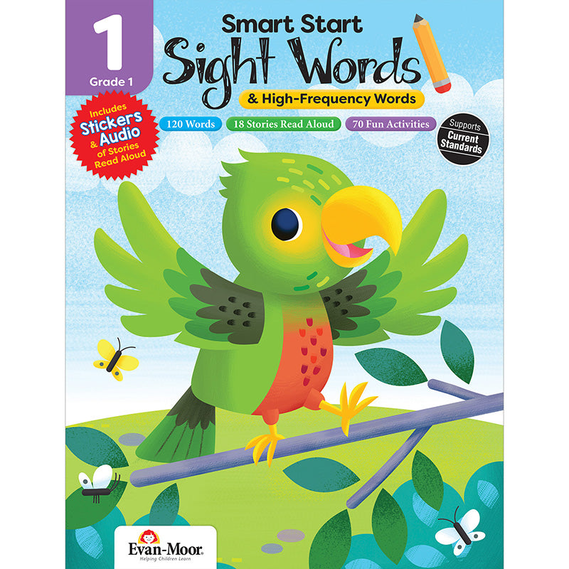 Evan-Moor® Smart Start Sight Words & High-Frequency Words, Grade 1 ...
