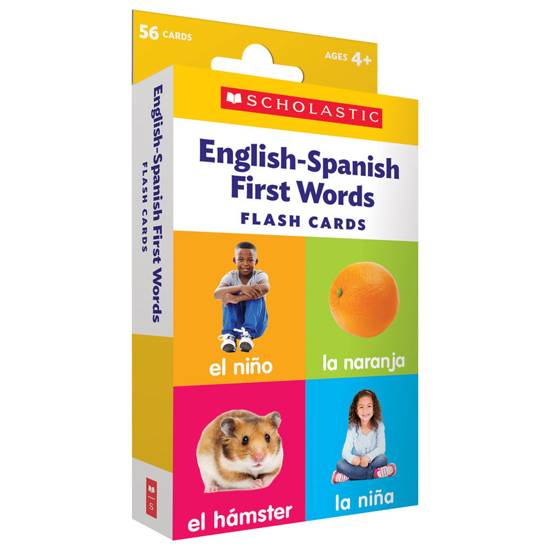 Scholastic Teaching Solutions Flash Cards: English-Spanish First Words ...
